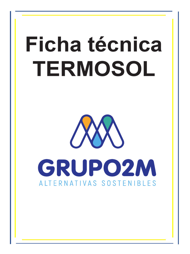 Ficha Técnica Termosol: Tubos y Depósitos | PDF | Materiales ...