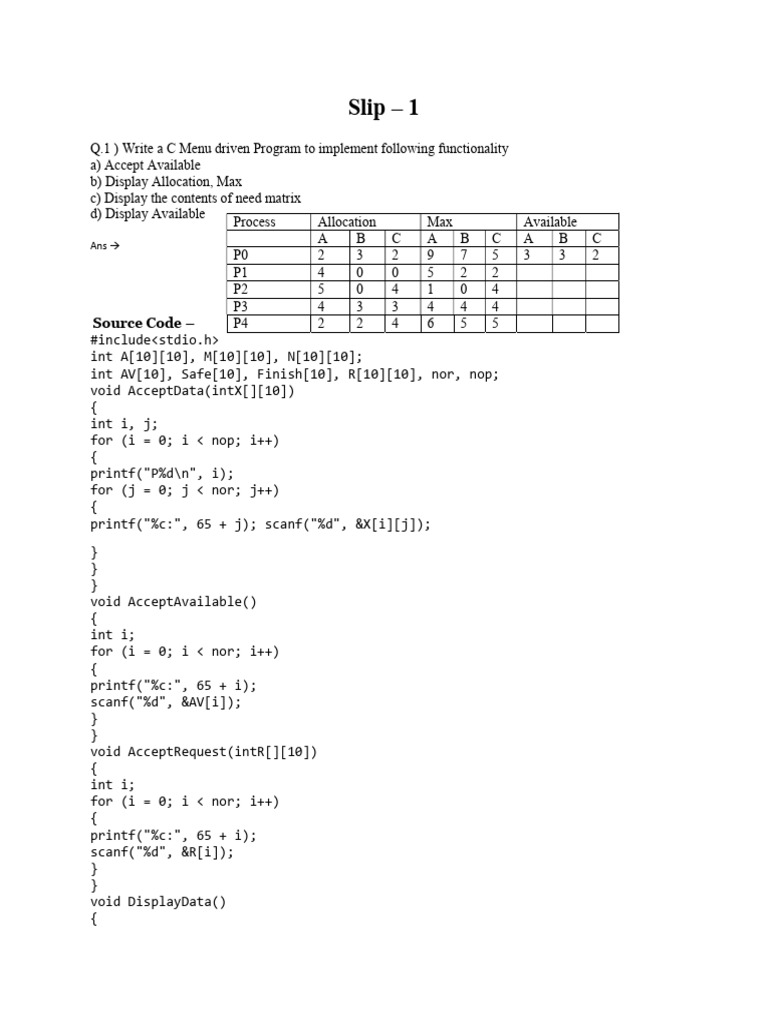 OS Slips 1-15 | PDF | Software | Computer Programming