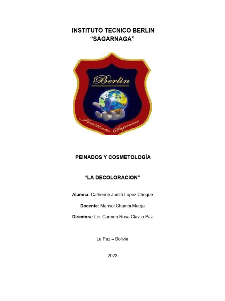 Decoloración Capilar: Guía Completa | PDF | Pelo | Color