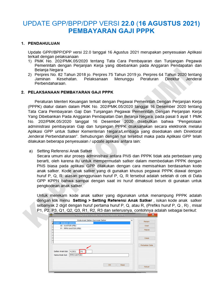 Manual Pembayaran PPPK Pada Aplikasi GPP | PDF | Bisnis | Pengelolaan Keuangan & Uang