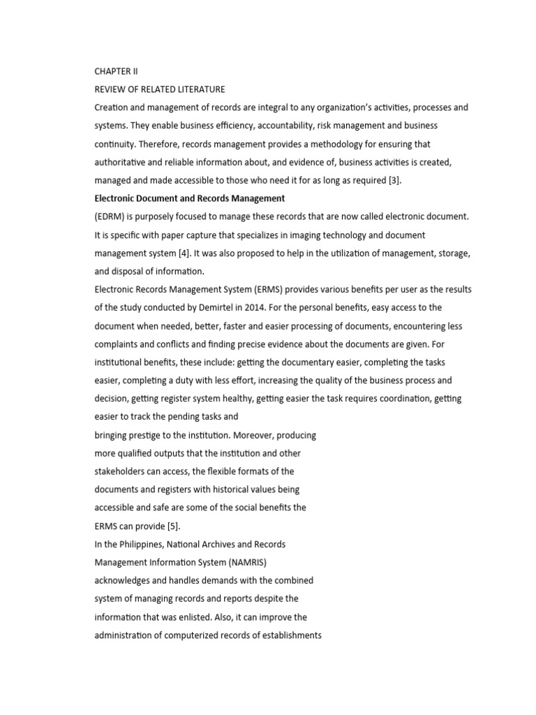 Chapter Ii Capstone 1 Pims | PDF | Records Management | Information ...