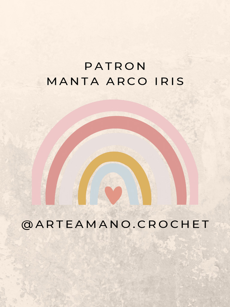 Patrón Manta Arco Iris | PDF