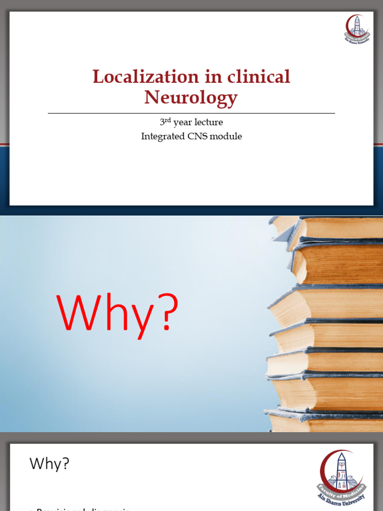 1 Localization in Clinical Neurology | PDF | Weakness | Spinal Cord