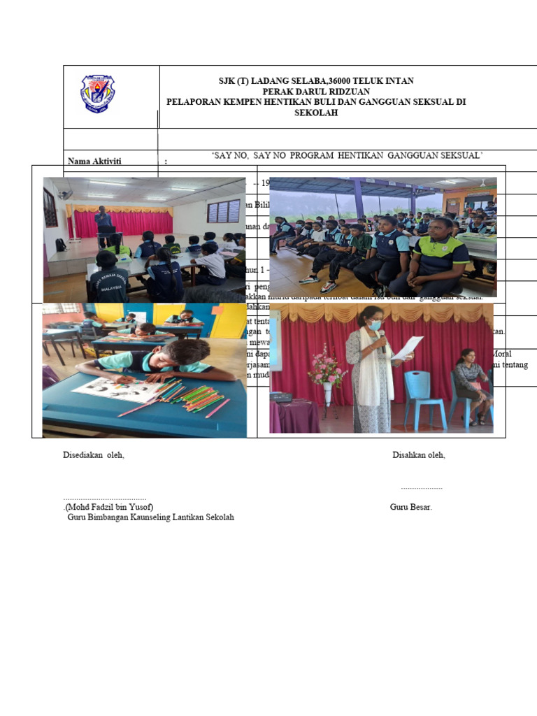 OPR Program Buli Dan Seksual | PDF