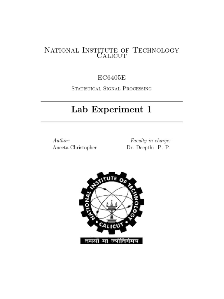 SSP Lab Exps Merged | PDF | Telecommunications Engineering | Signal ...