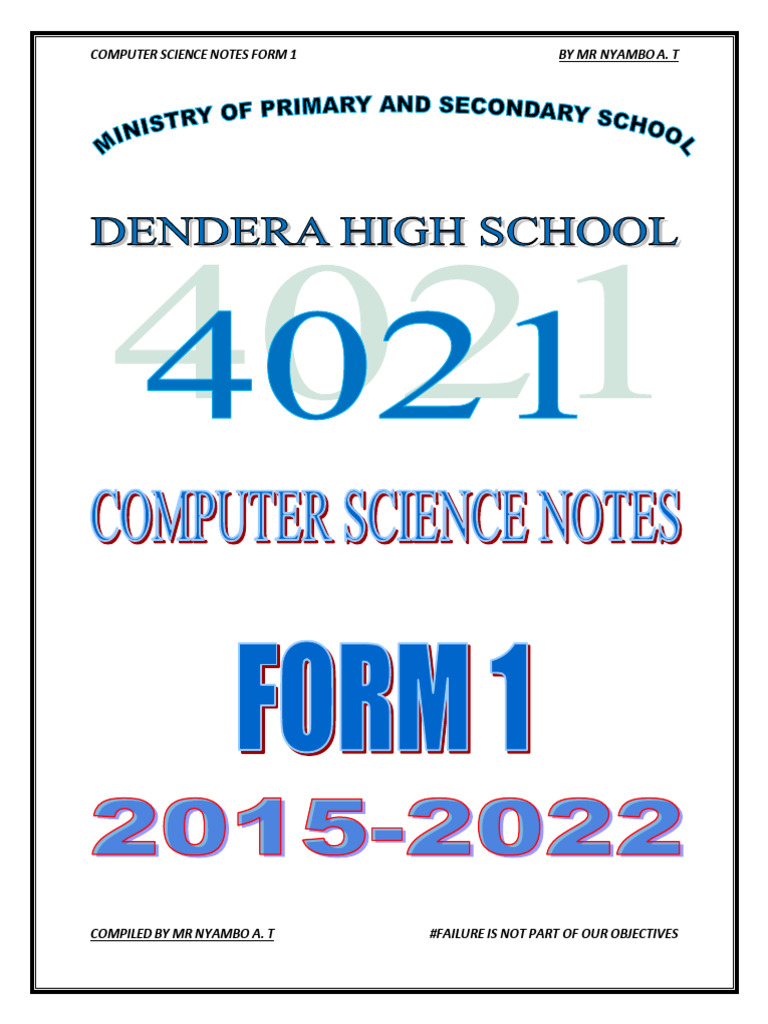 COMPUTER_SCIENCE_NOTES_F1 | PDF | Printer (Computing) | Computer Data ... COMPUTER_SCIENCE_NOTES_F1 | PDF | Printer (Computing) | Computer Data ...