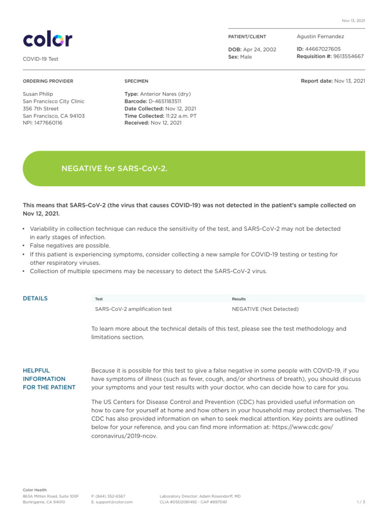 Color Results | PDF | Immunology | Causes Of Death
