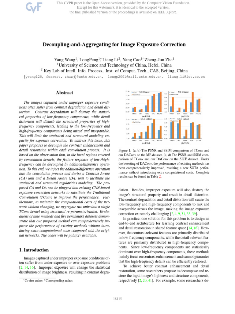 Mid2 Wang Decoupling And Aggregating For Image Exposure Correction Pdf Exposure Photography