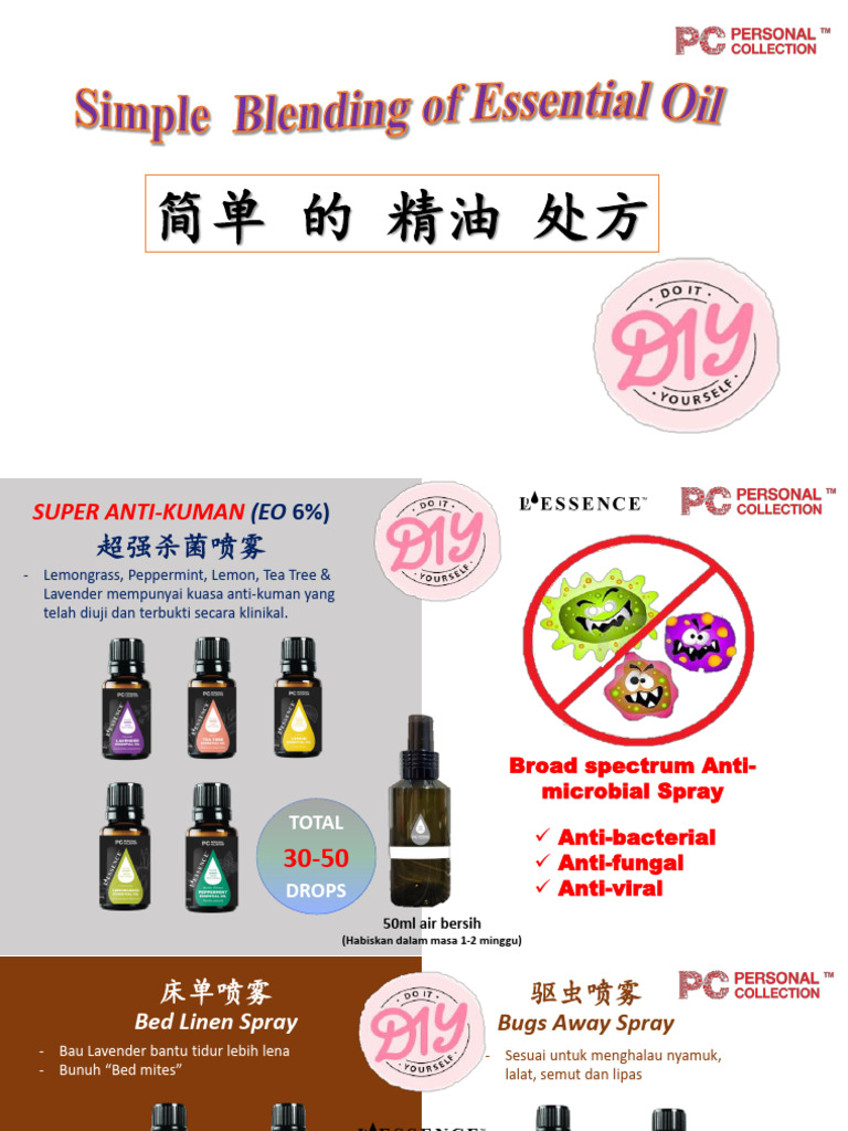 Simple Blending of L'Essence | PDF | Lavandula