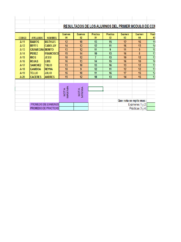 S1-1-PRACTICA-EJERCICIOS-1-EXCEL | PDF