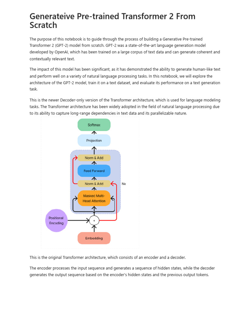 GPT2 From Scratch in PyTorch | PDF | Applied Mathematics | Artificial Intelligence