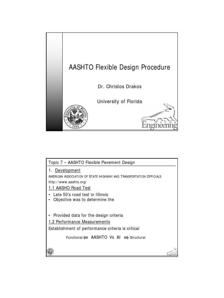 AASHTO Flexible Pavement Design 1 | PDF | Road Surface | Road ...