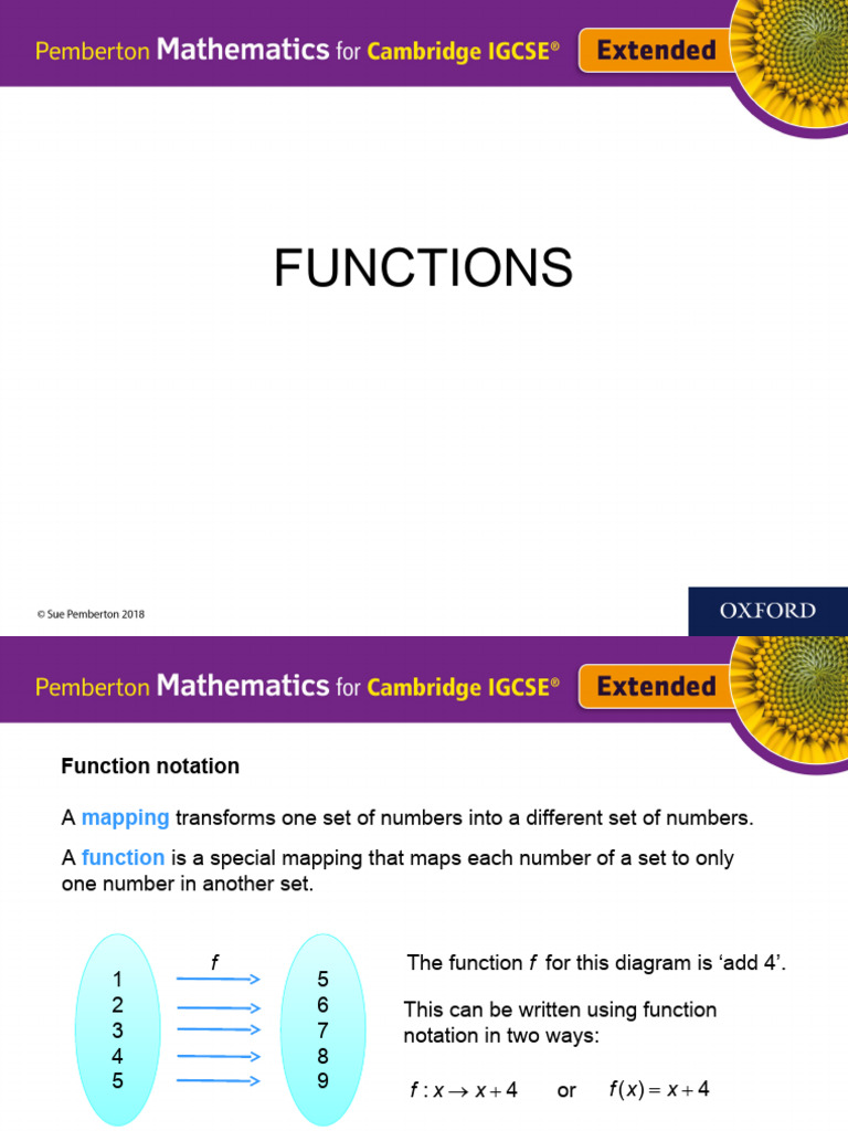 functions | PDF | Function (Mathematics) | Mathematical Concepts