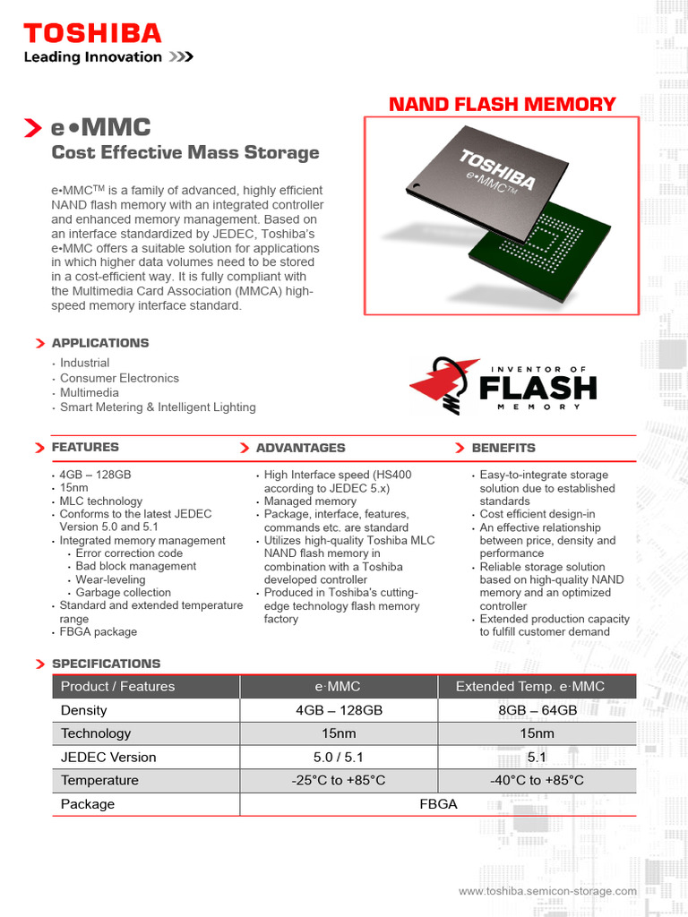 Kioxia-Thgbmhg7c1lbail C391259 | PDF | Flash Memory | Computer Memory