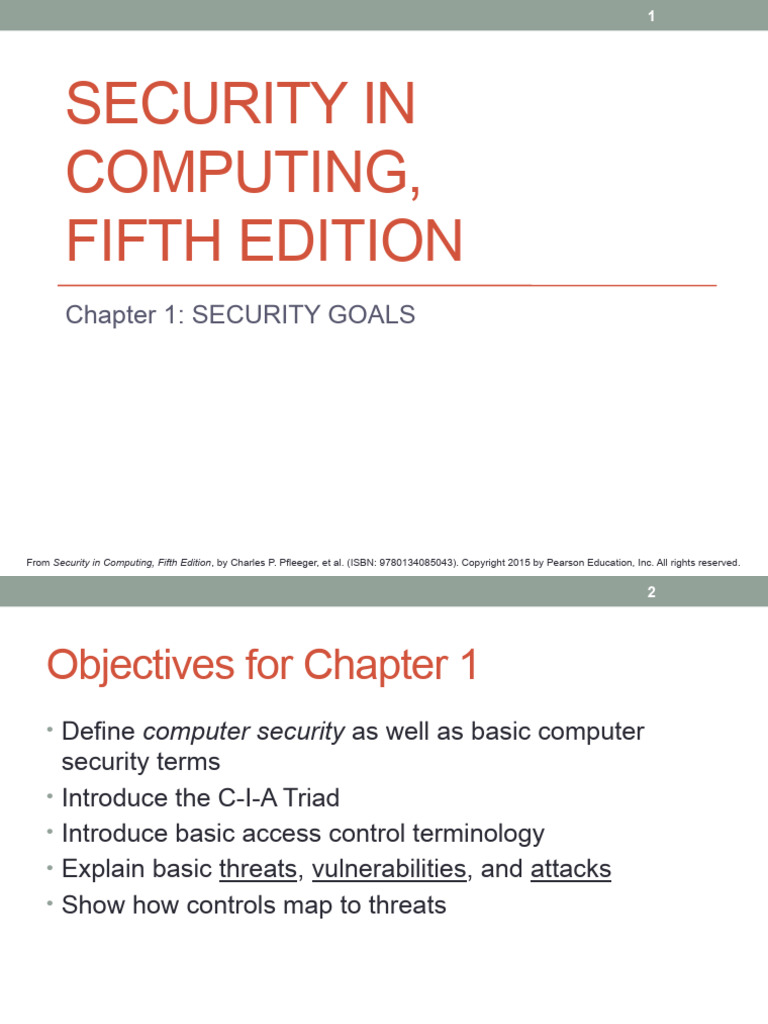 Security in Computing, Fifth Edition | PDF | Vulnerability (Computing ...
