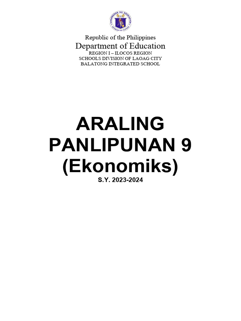 Ap9 1stQ Exam | PDF
