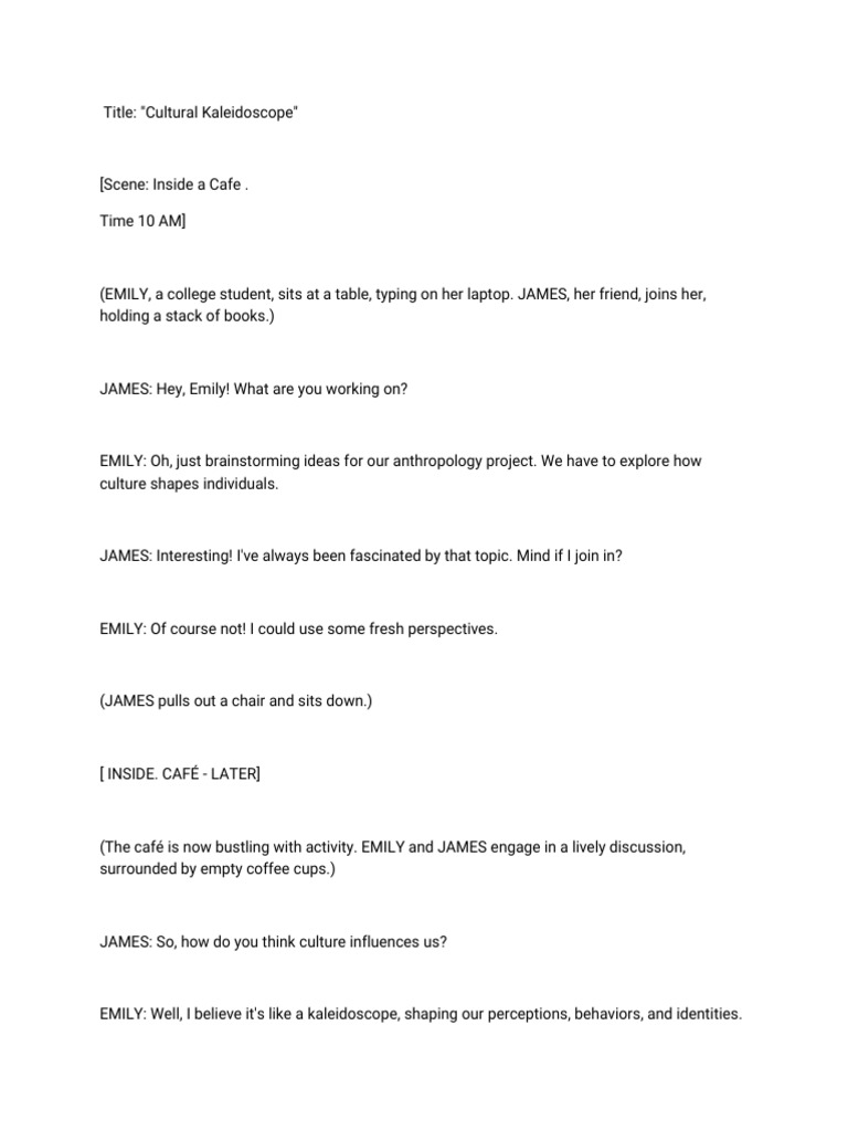 Culture Script | PDF | Social Science