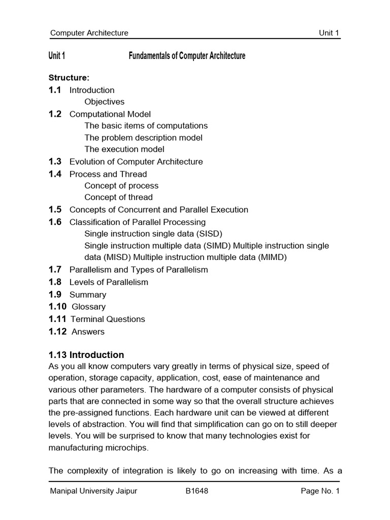 Computer Architecture AllClasses-Outline | PDF | Parallel Computing | Thread (Computing)