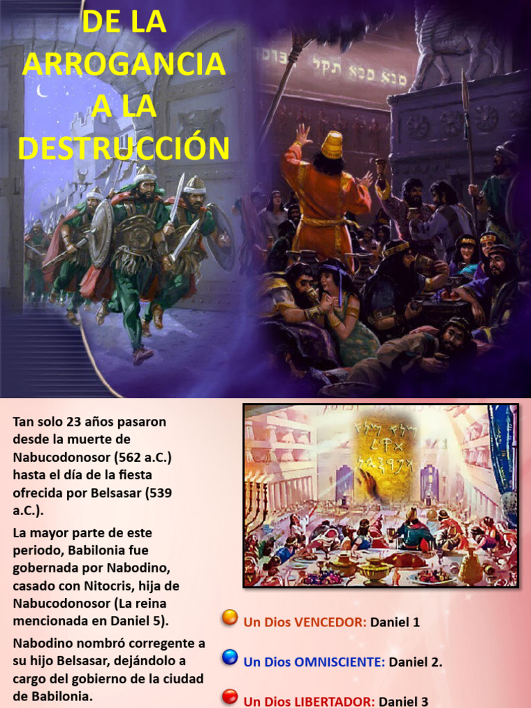 DANIEL CAPITULO 5 | PDF | Daniel (figura bíblica) | Babilonia