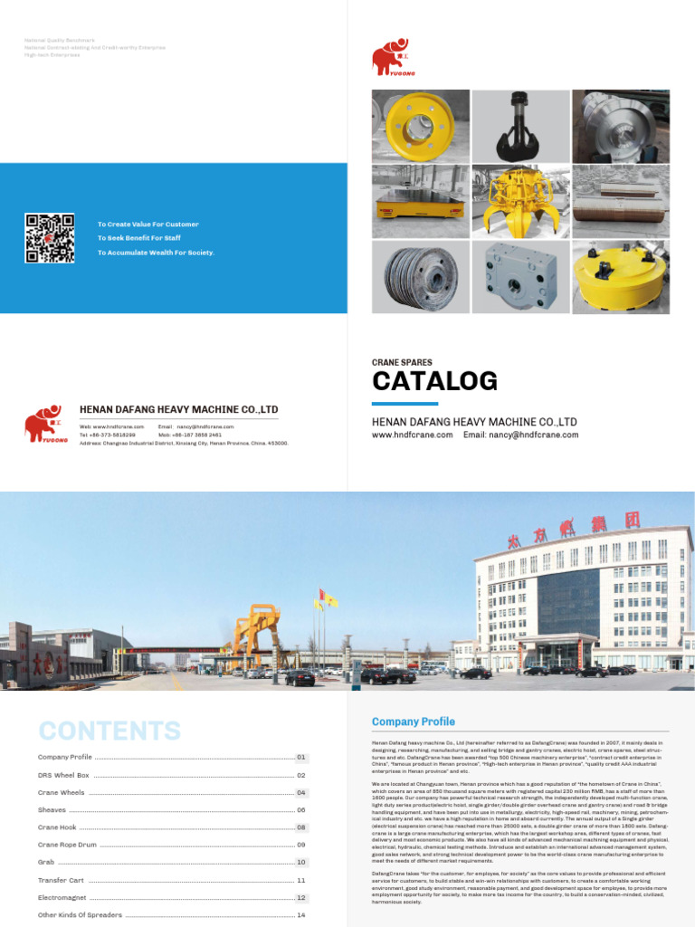 Crane Spare Parts Catalog | PDF | Heat Treating | Crane (Machine)