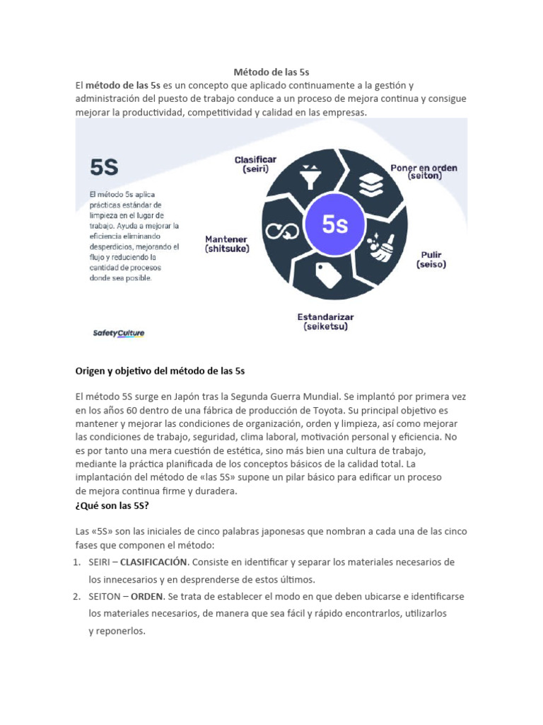 Método de Las 5s | PDF | Business | Economias