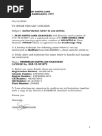 GRAB Authorization Letter Sample | PDF