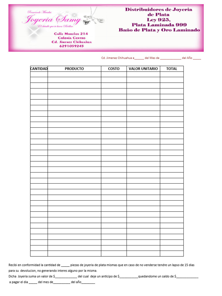 Formato de Venta | PDF