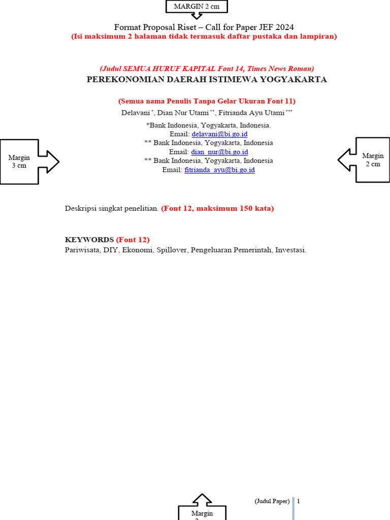 Template-Proposal Riset JEF | PDF