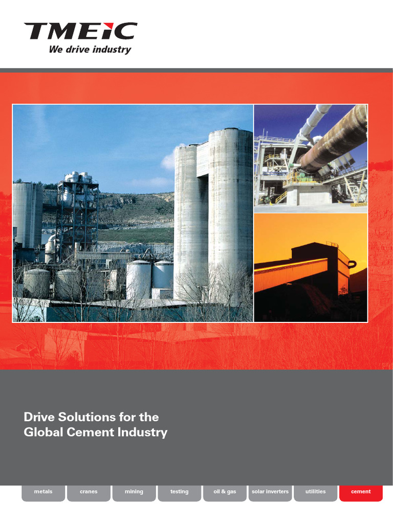 TMEIC Cement Industry Brochure - A4 | Download Free PDF | Electric ...