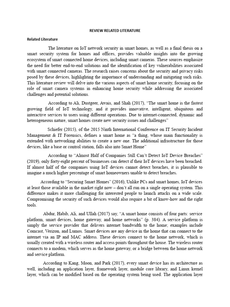Review Related Literature Pdf Internet Of Things Home Automation