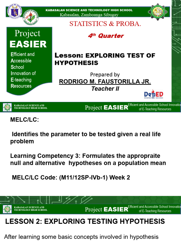 Stat-4th, m2 | Download Free PDF | Hypothesis | Null Hypothesis