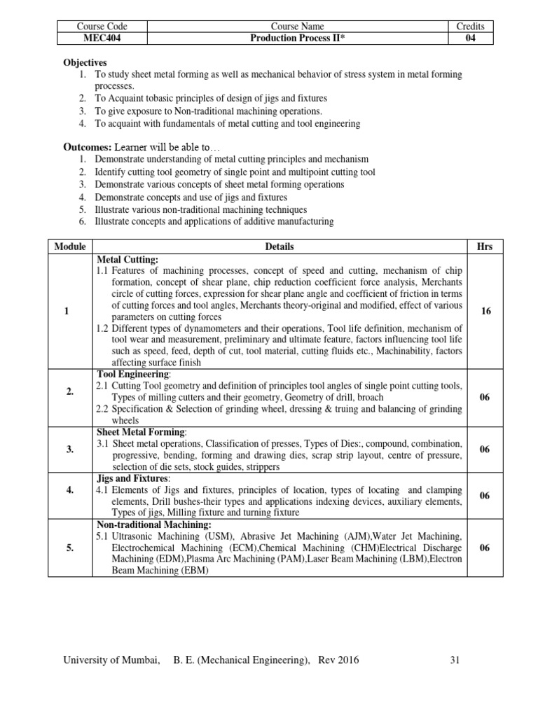 BE Syllabus of Mumbai Uni4 | PDF | Databases | Gear