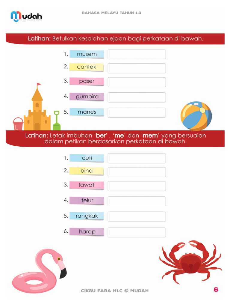 Latihan BM 1-3 | PDF