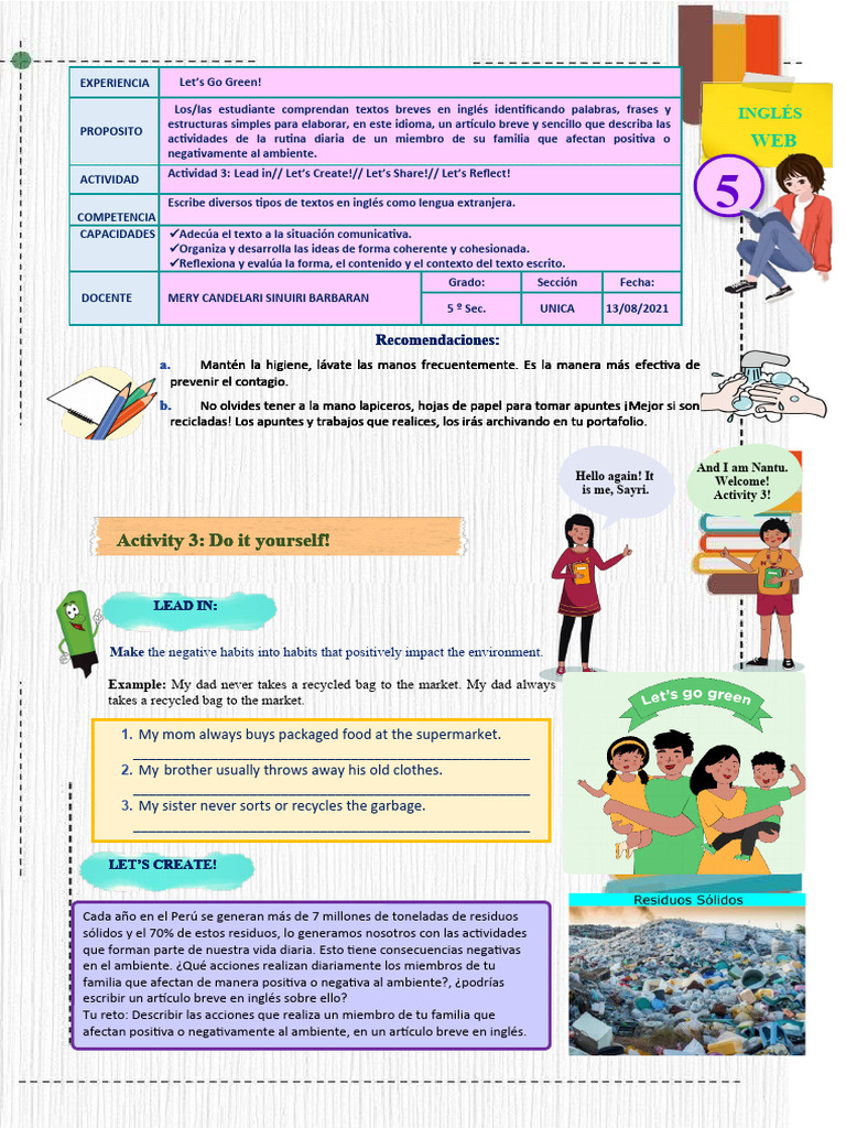 5º ING. EXP 06- ACTV 03 | PDF