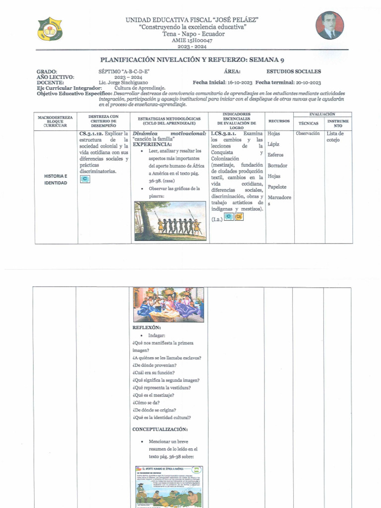 PLAN-NIVEL-S9-7MO A-B-C-D-E-EESS | PDF