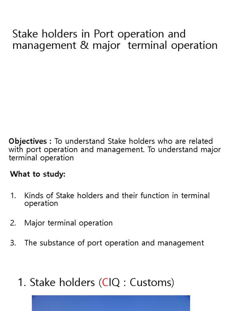 Port Operation 23 03 | PDF | Port | Shipping