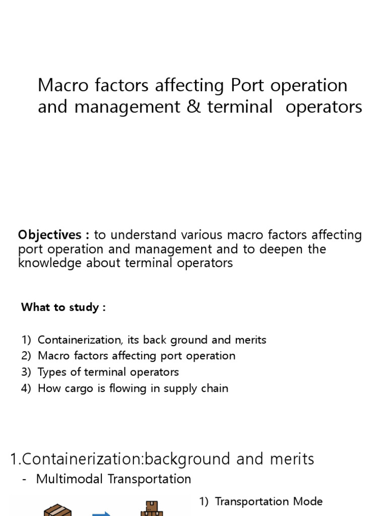 Port Operation 23 04 | Download Free PDF | Port | Containerization