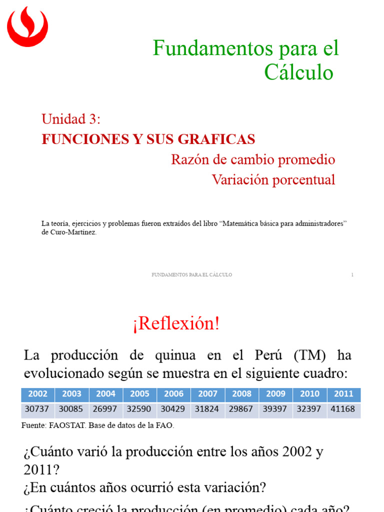 9.2 Razón de Cambio Promedio. Variación Porcentual | PDF | Economias