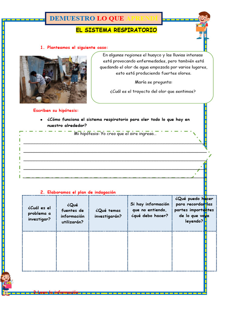 Ficha - El Sistema Respiratorio Informacion para La Docente | PDF ...