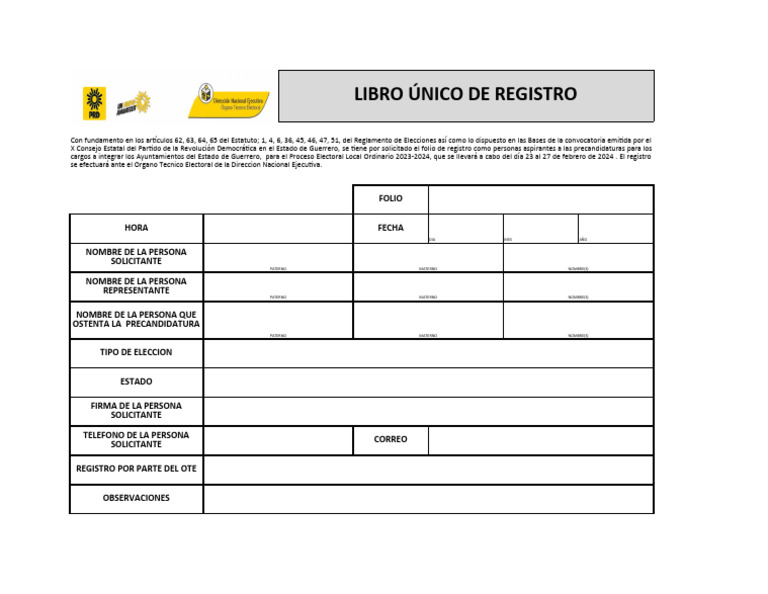 1 Libro Unico De Registro Para Ayu Guerrero Pdf