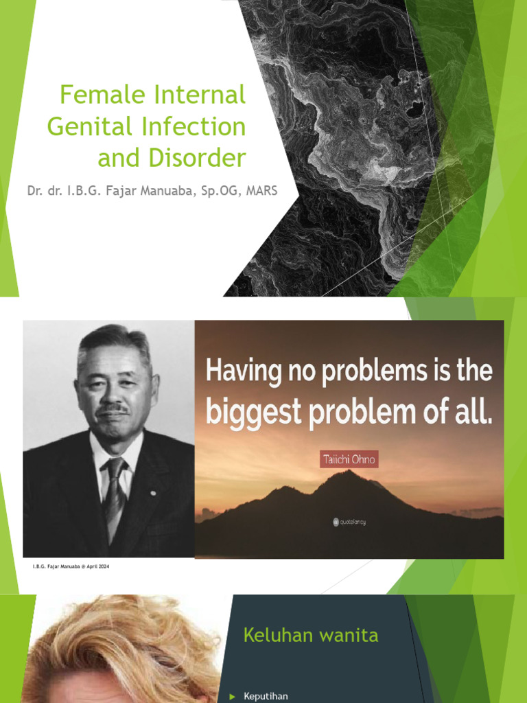 2024 - 04 - 04 - Female Internal Genital Infection and Disorder 2024 | PDF