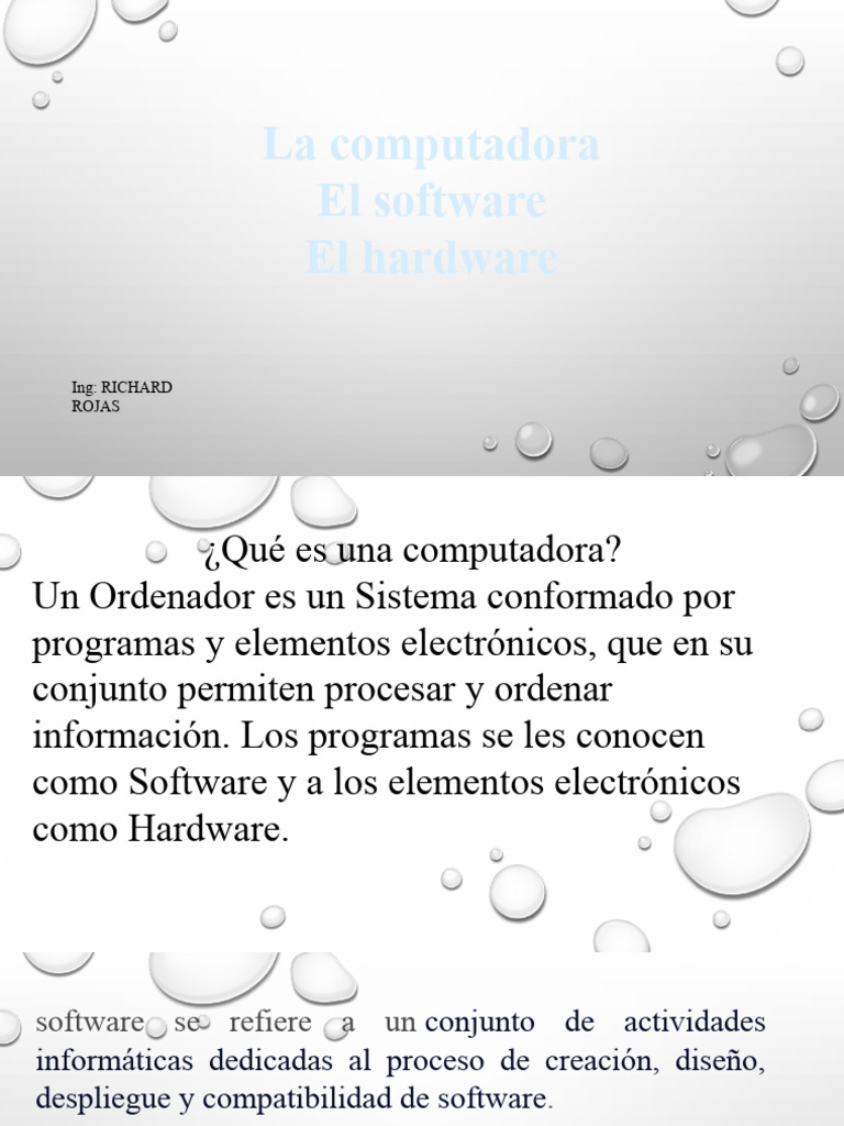 Hardware y software de computadoras | PDF