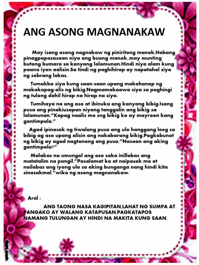 Ang Asong Magnanakaw | PDF