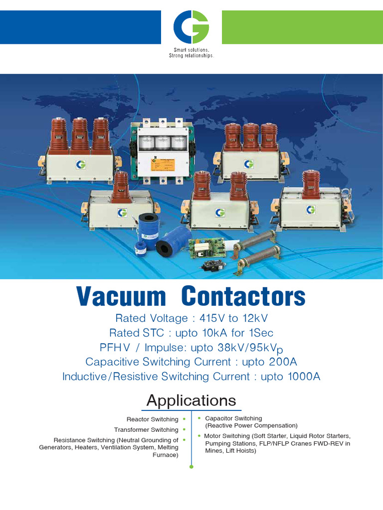 Cs vp11 CG Make Vacuum Contactor | PDF | Capacitor | Mains Electricity