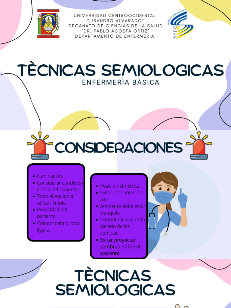 tecnicas semiologicas, enferm basica | PDF | Especialidades Medicas ...
