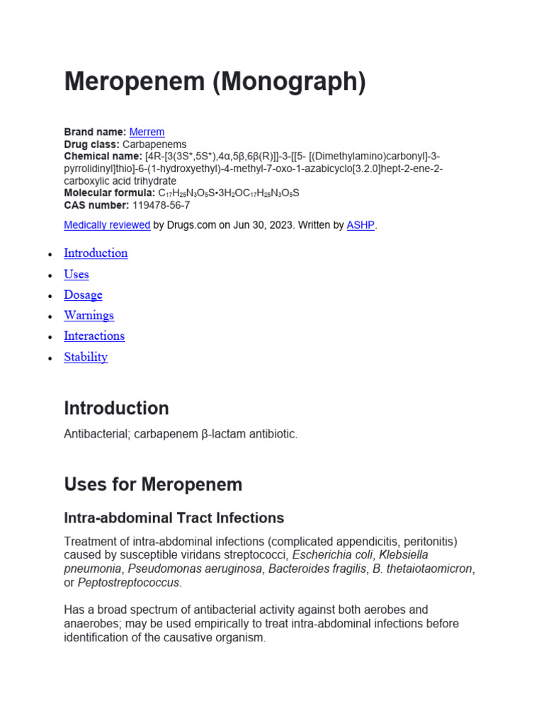 Mono | Download Free PDF | Antibiotics | Medical Specialties