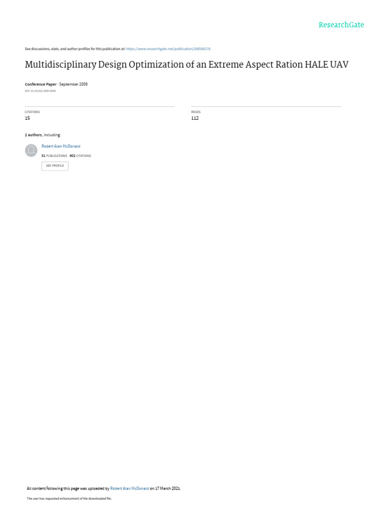 Multidisciplinary Design Optimization of An Extrem | PDF | Mathematical ...