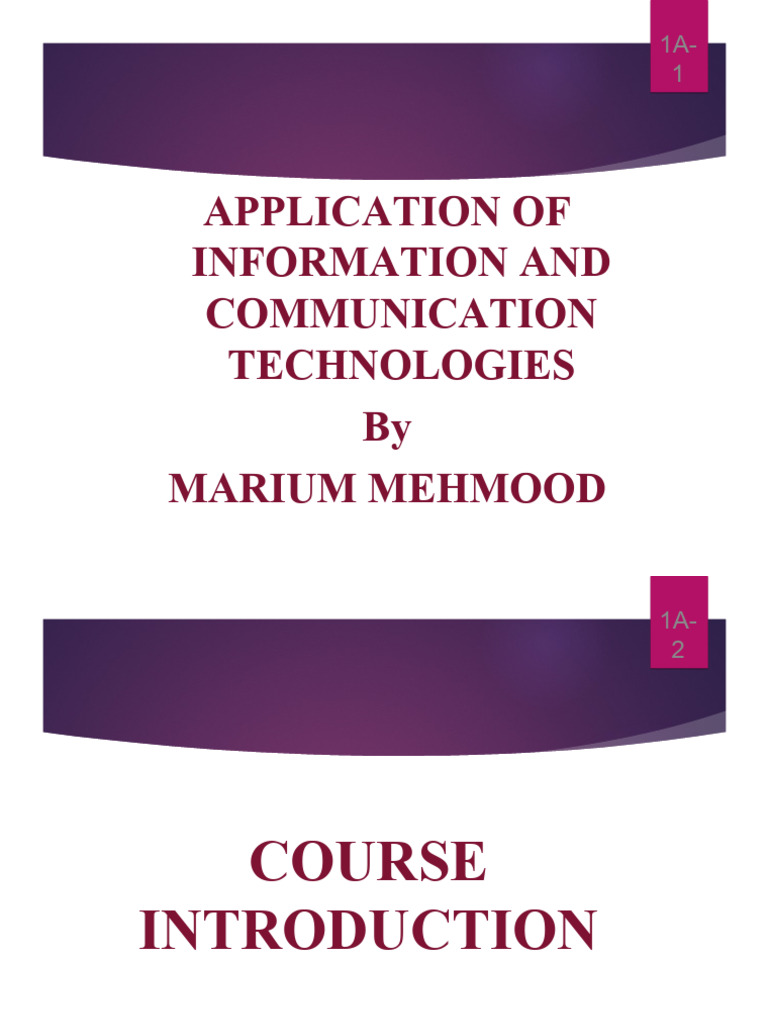 Ict Week1 Lec-1 and 2 | PDF | Computing | Desktop Computer