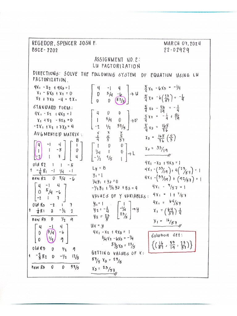 Regedor - Numsol Assignment 2 | PDF