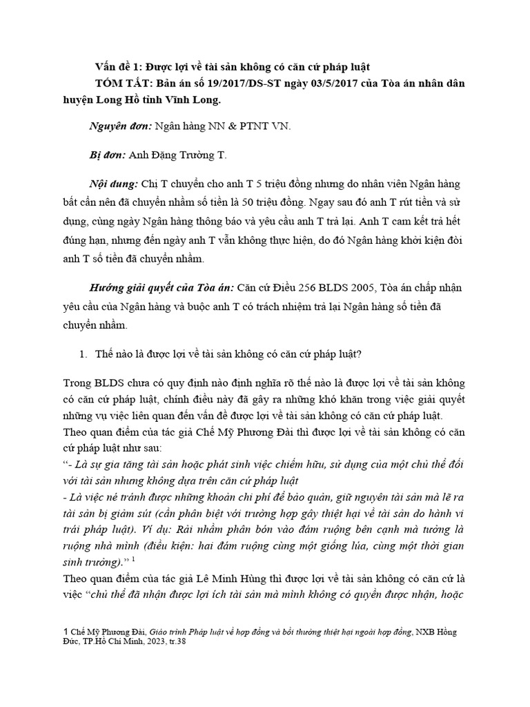 BÀI THẢO LUẬN THÁNG 1 - DS2 | PDF